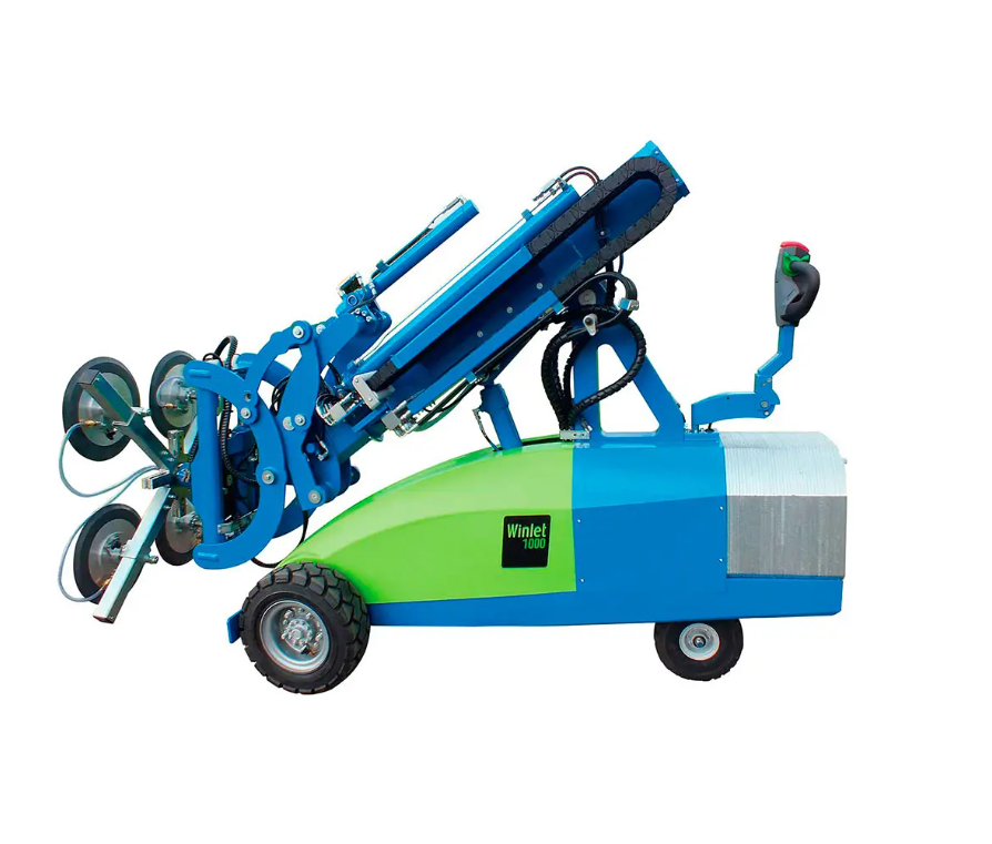 Effective handling large glass panes with Vacuum Glass Lifters - Winlet